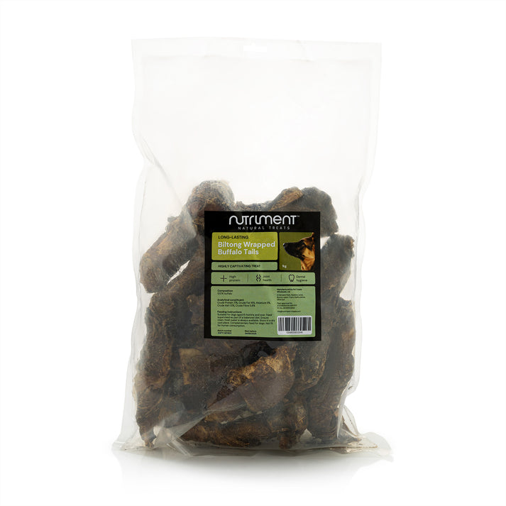 Biltong Wrapped Buffalo Tails – www.natural-treats.co.uk