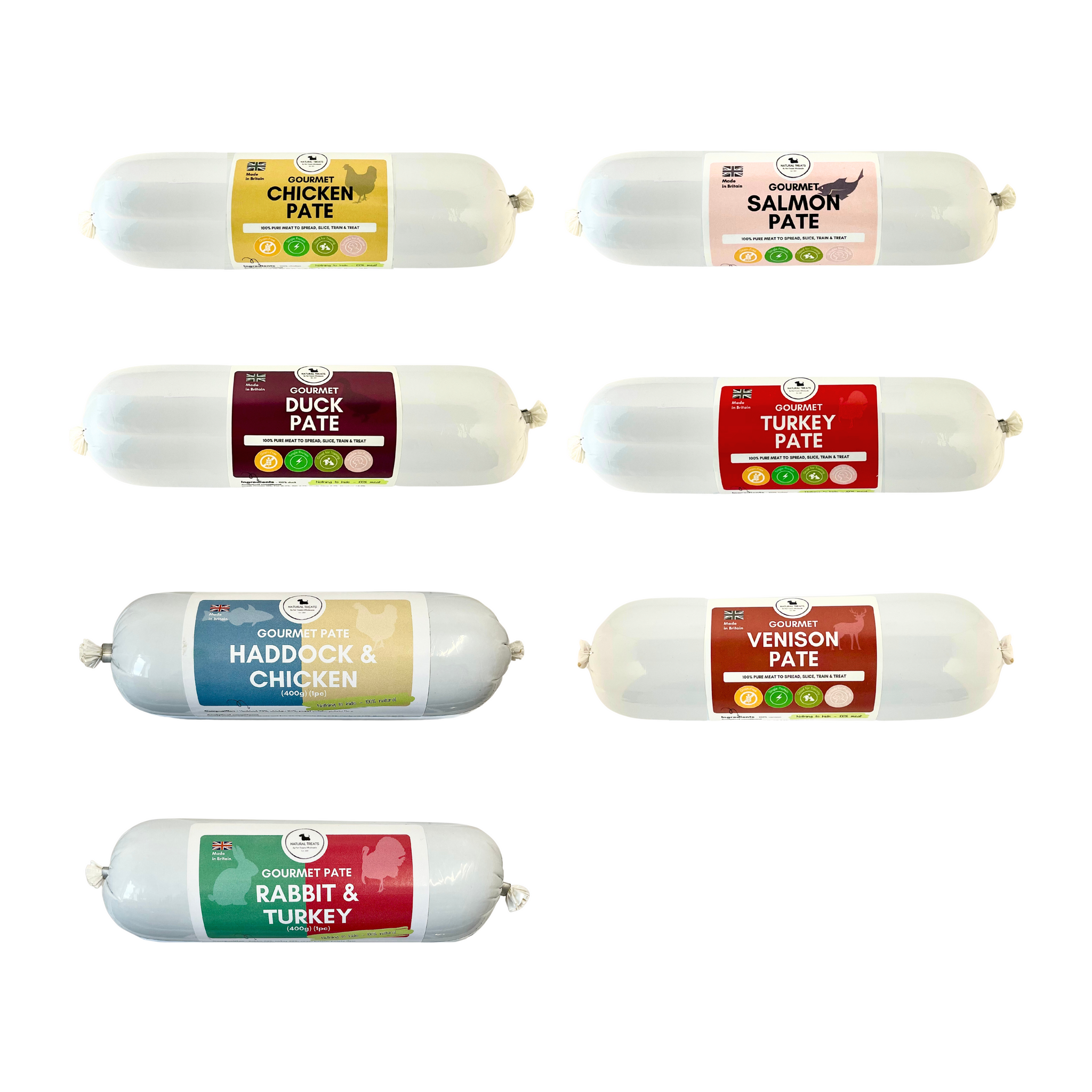 Gourmet Pate - 400g each (7 flavours - 1pc & 10pcs) – www.natural ...