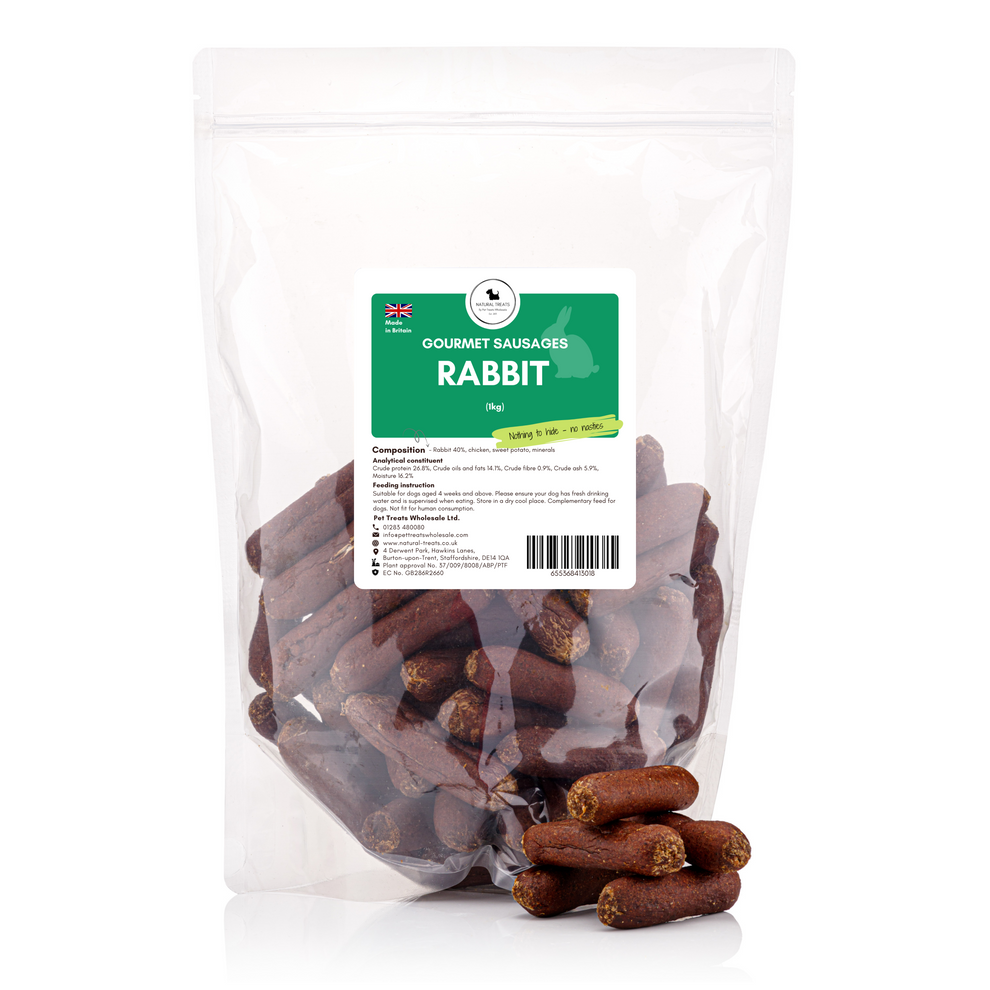 Gourmet Sausages (all flavours) – www.natural-treats.co.uk